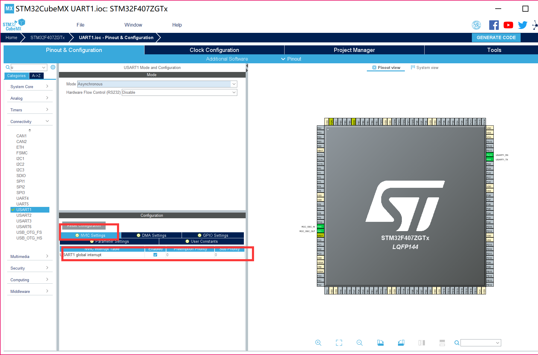 【STM32F4】HAL库 CubeMX(三)--------串口实验_f4 cubemx 串口-CSDN博客