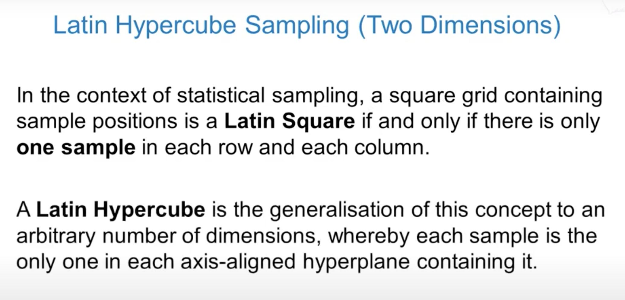 Monte Carlo Sampling Vs. Latin Hypercube Sampling-CSDN博客