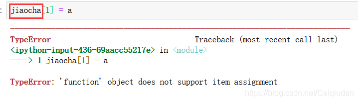 Typeerror ‘function‘ Object Does Not Support Item Assignmentfunction Object Does Not Support