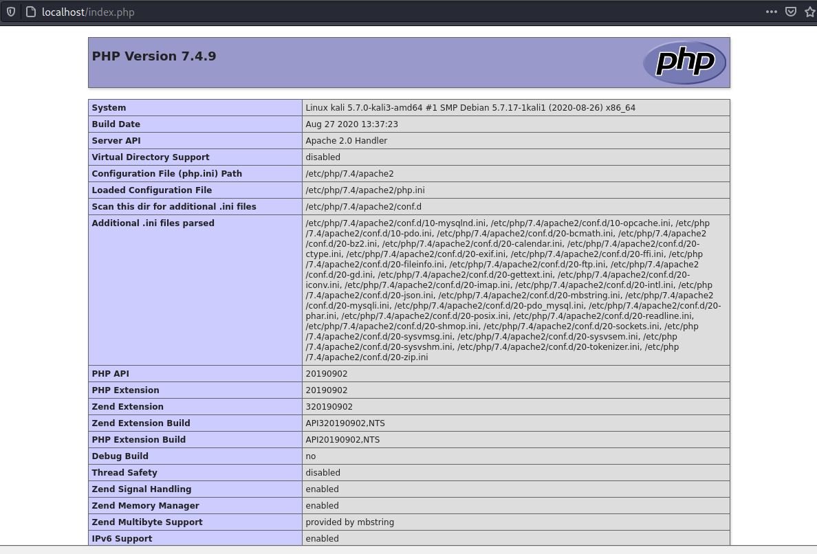 ubuntu（kali linux）下PHP 7.4 与mysql(mariaDB)连接_ubuntu php mysql连接-CSDN博客