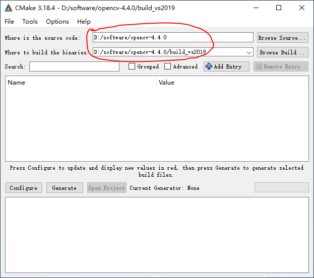VS + OpenCV + cmake，源码编译，使用及调试_如何使用cmake编译并调试opencv4.4.0生成可调式的.pbd源码-CSDN博客