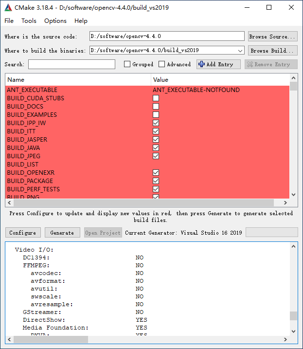 VS + OpenCV + cmake，源码编译，使用及调试_如何使用cmake编译并调试opencv4.4.0生成可调式的.pbd源码-CSDN博客