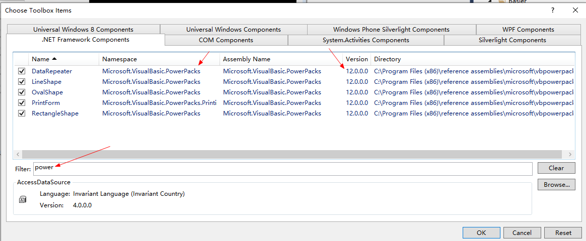 如何在VS2017中添加Microsoft.VisualBasic.powerpacks.vs - 程序员大本营