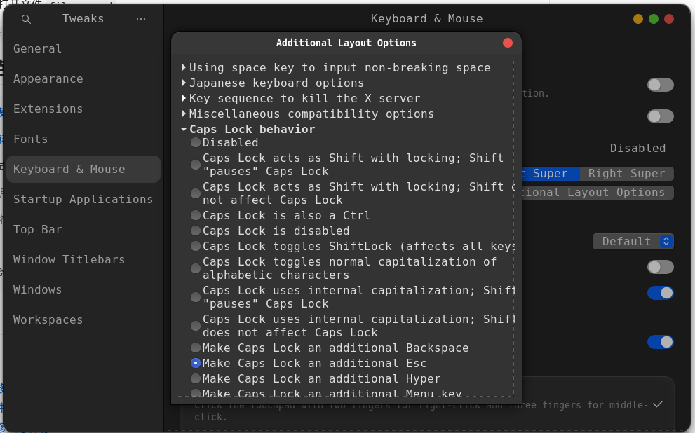 Ubuntu20.04 Capslock 修改为Esc_ubuntu2022.04 esc cap-CSDN博客