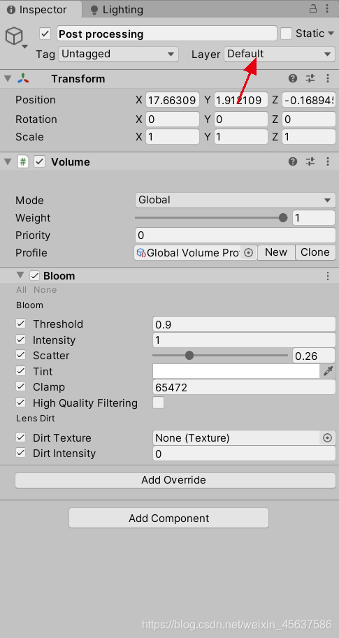 关于unity 后处理文件(volumn)没有效果的问题unity Audio Volume没效果 Csdn博客