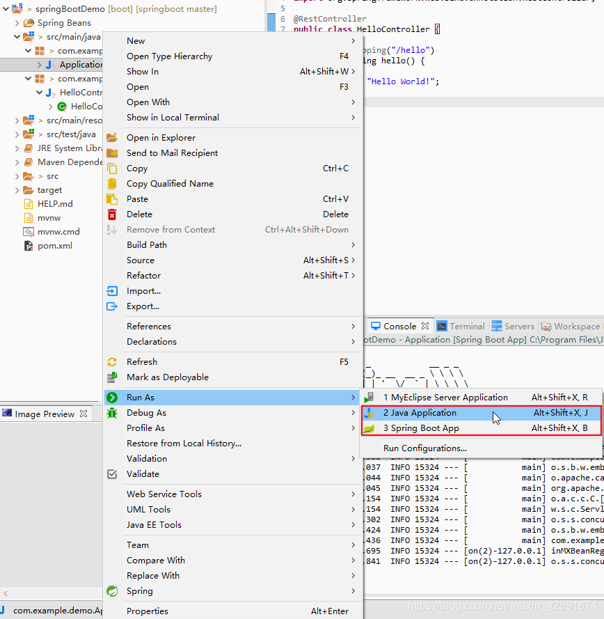 Springboot学习(一)myeclipse搭建springboot Myeclipse Springboot Csdn博客