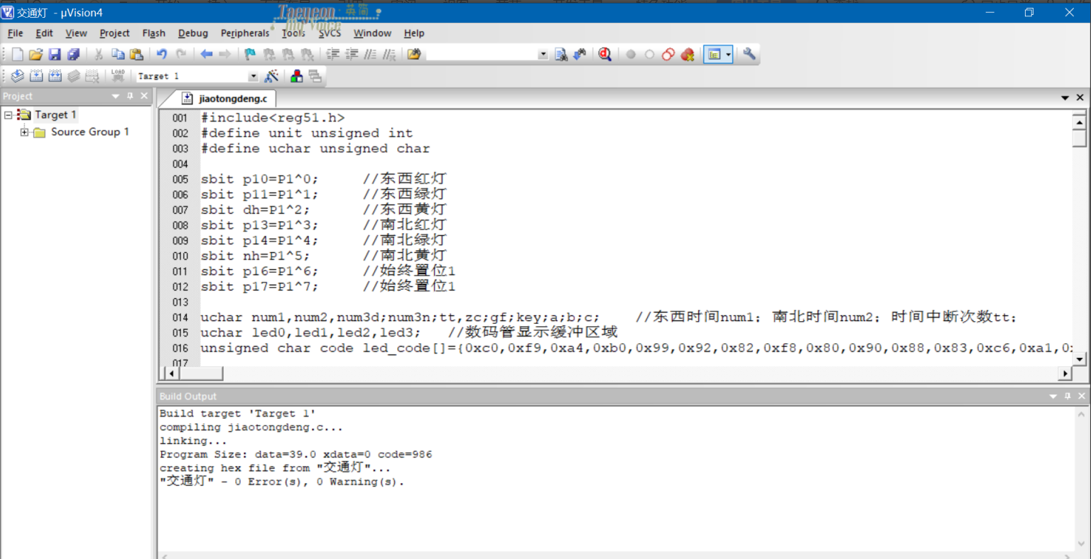 51 simulation of traffic lights - Programmer Sought
