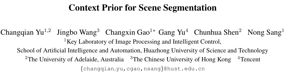CVPR2020论文翻译 Context Prior for Scene Segmentation_context 骨干网络 论文原搞-CSDN博客