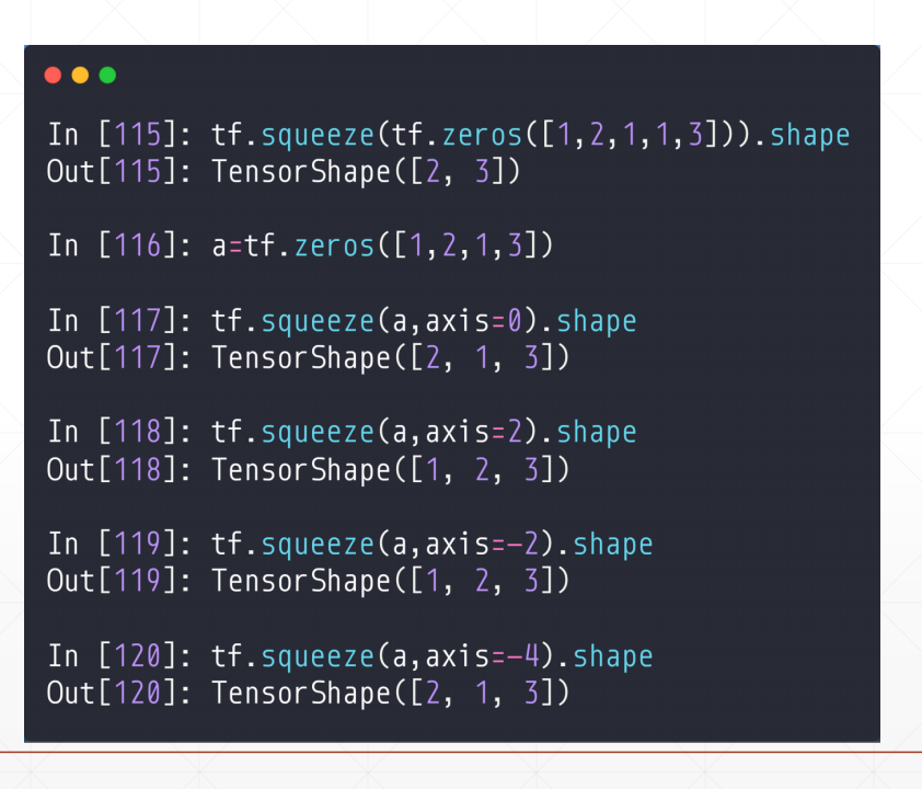 Tensorflow20学习笔记 维度变换tf Squeeze 20 Csdn博客 