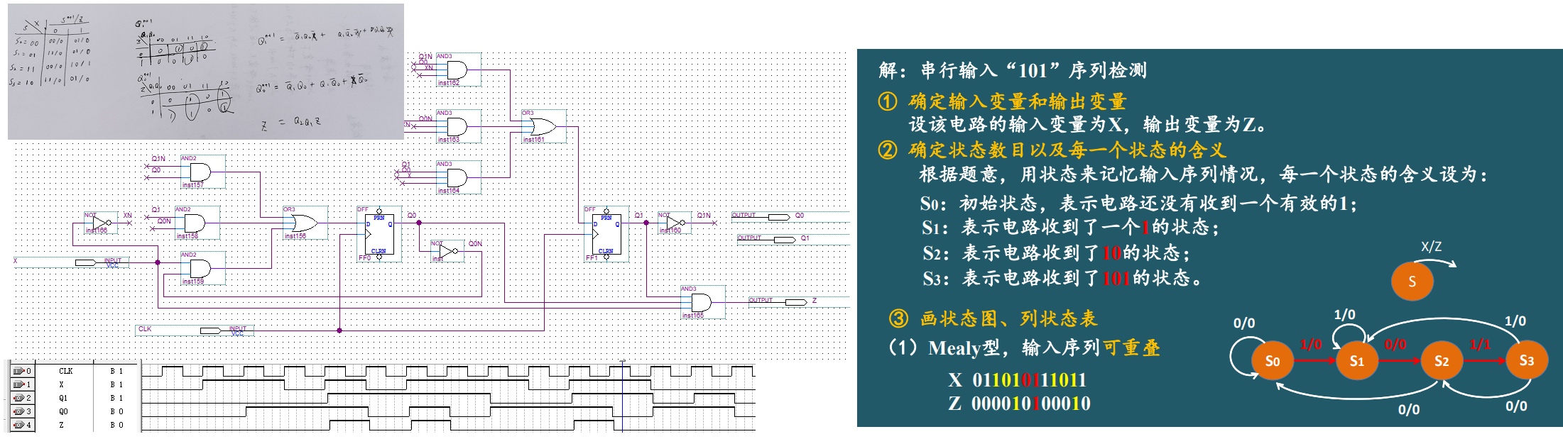 quartus仿真14：D触发器实现序列检测_101序列检测器d触发器电路图-CSDN博客