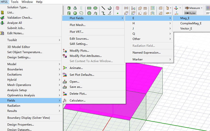 HFSS入门学习（二）_hfss怎么选中模型内部的面-CSDN博客