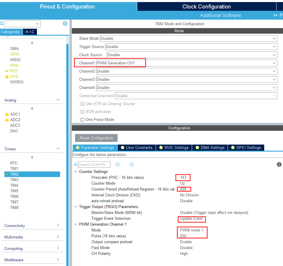 stm32 HAL库 用PWM更新中断精确控制步进电机步数_stm32f4 tim更新中断(hal库)-CSDN博客