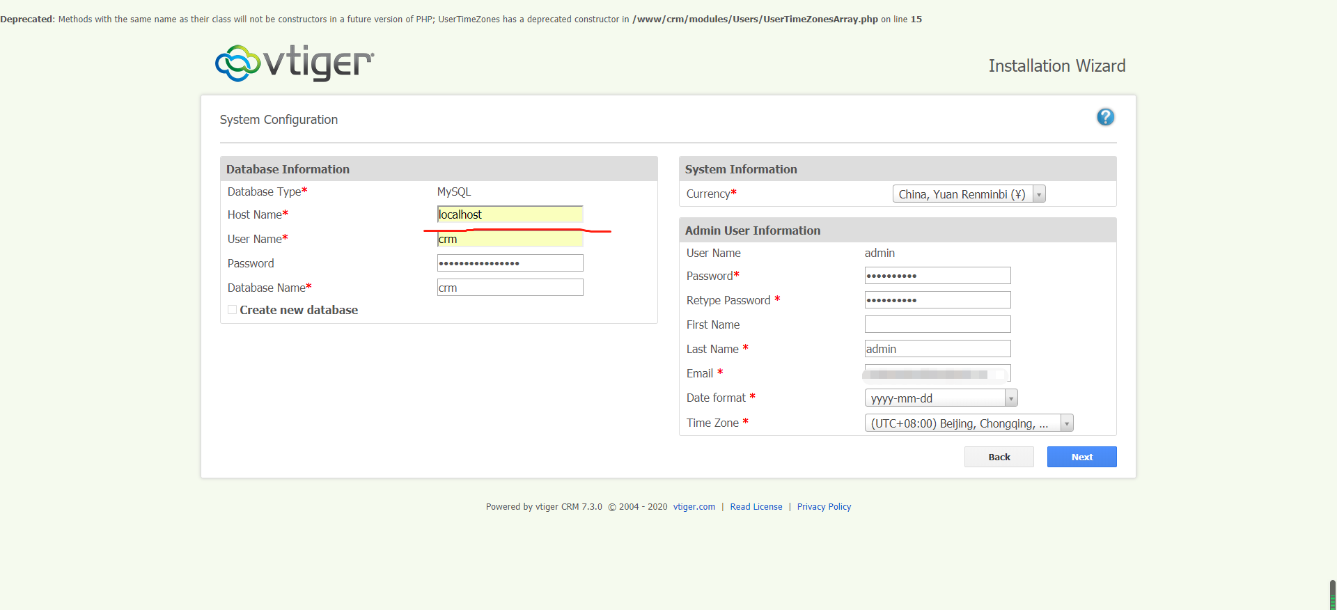 开源crm系统VtigerCRM 7.3 保姆级安装教程-CSDN博客