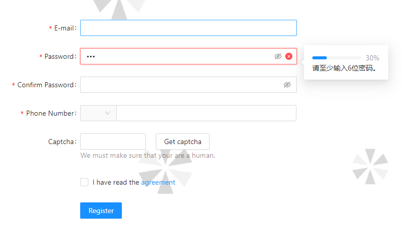 Ant Design Form表单组件的使用 - 以一个注册页面为例_form.useform()-CSDN博客