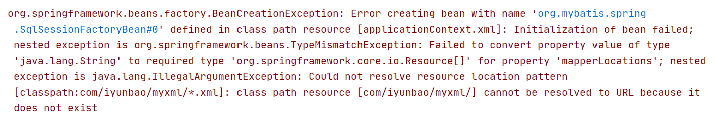 Beancreationexception Occurs In Spring Integration Mybatis In Idea Programmer Sought