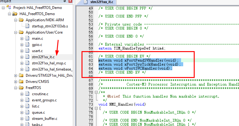 Stm32cubemx Stm32使用hal库手动移植freertos10 4 1 Cubmax 手动添加freertos Csdn博客