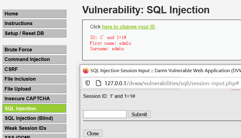 网络安全-靶机dvwa之sql注入Low到High详解（含代码分析）_dvwa sql注入低中高代码分析-CSDN博客