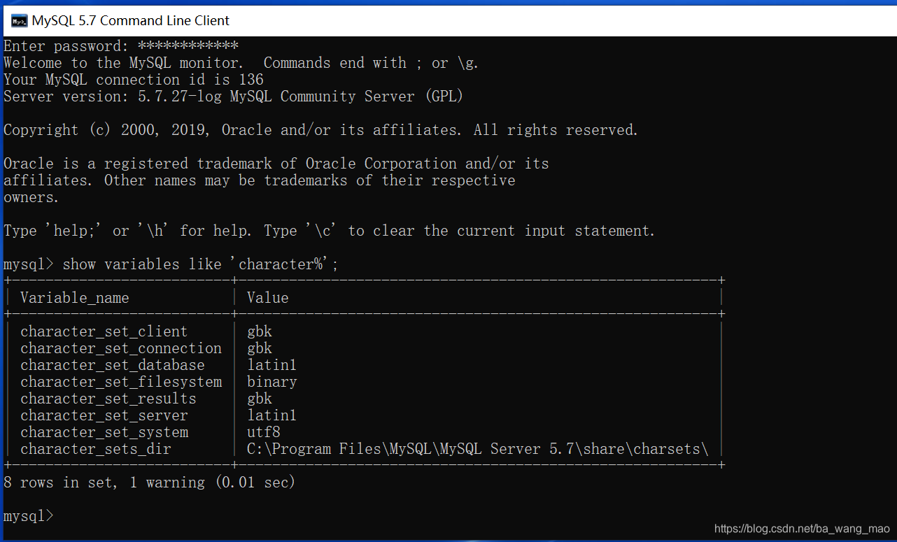 MySQL5 7 C VARCHAR 32 ba wang mao mysql5-7-c-varchar-32-ba-wang-mao