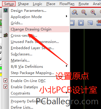 How to set the origin of the PCB in allegro - Programmer Sought
