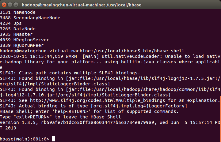 HBase的安装、配置与编程实践-CSDN博客