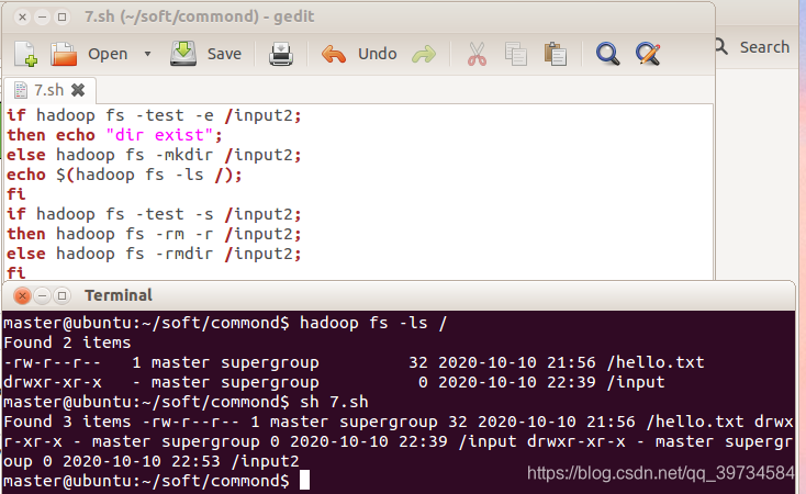 Hadoop 实验二 熟悉常用的hdfs操作 Hadoop Shell命令实现缓存功能即利用“myfsdatalnputstream”读取