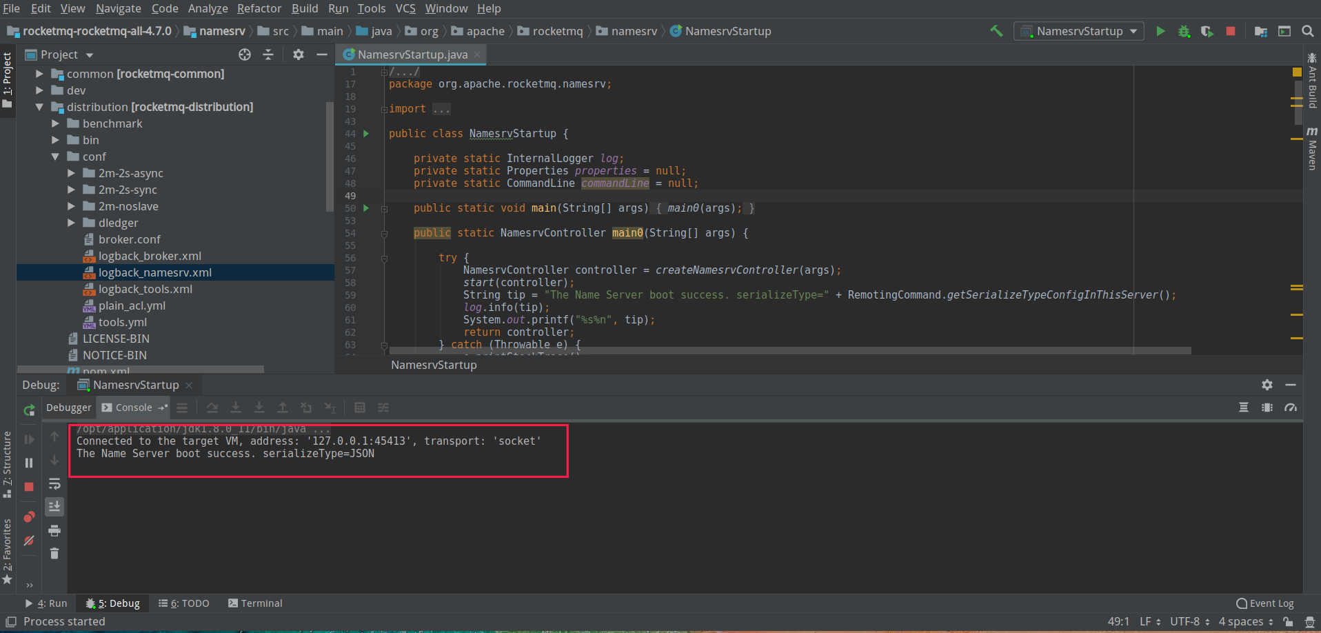 RocketMQ学习环境搭建(RocketMQ安装与IDEA Debug环境搭建)_rocketmq user.home-CSDN博客