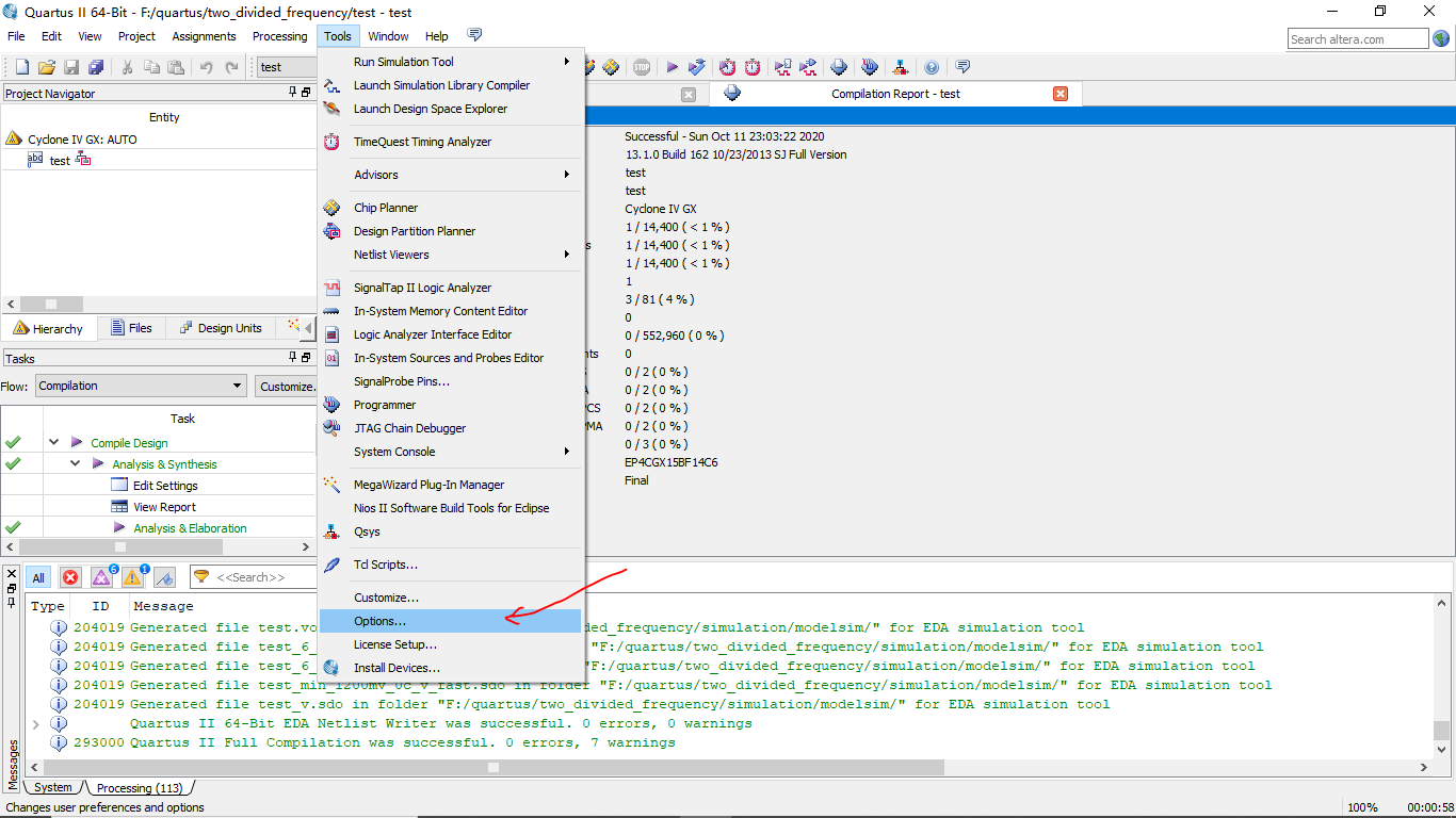 最详细的Quartus + Modesim完整波形仿真过程_quartus仿真波形-CSDN博客