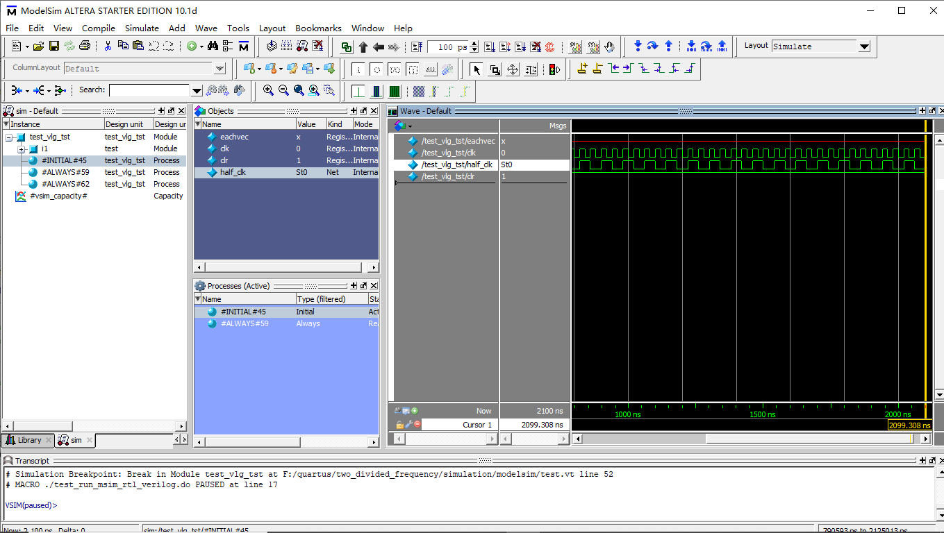 最详细的Quartus + Modesim完整波形仿真过程_quartus仿真波形-CSDN博客