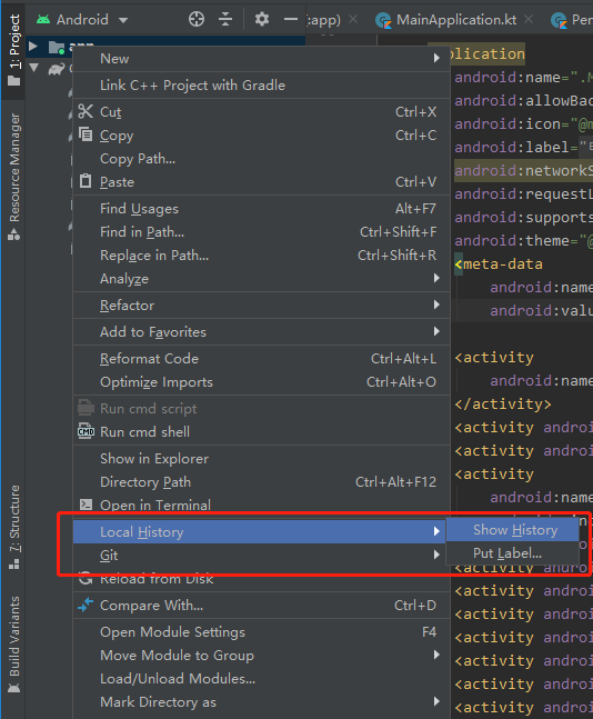 AndroidStudio代码未commit，被误回滚后，如何找回_android studio rollback-CSDN博客