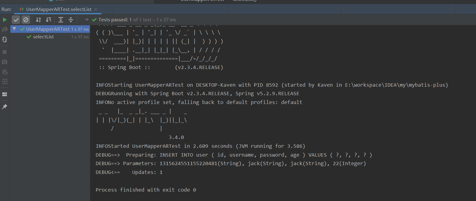 MyBatis-Plus 之AR模式_activerecord 模式 crud 必须存在对应的原始mapper并继承basemapper并-CSDN博客