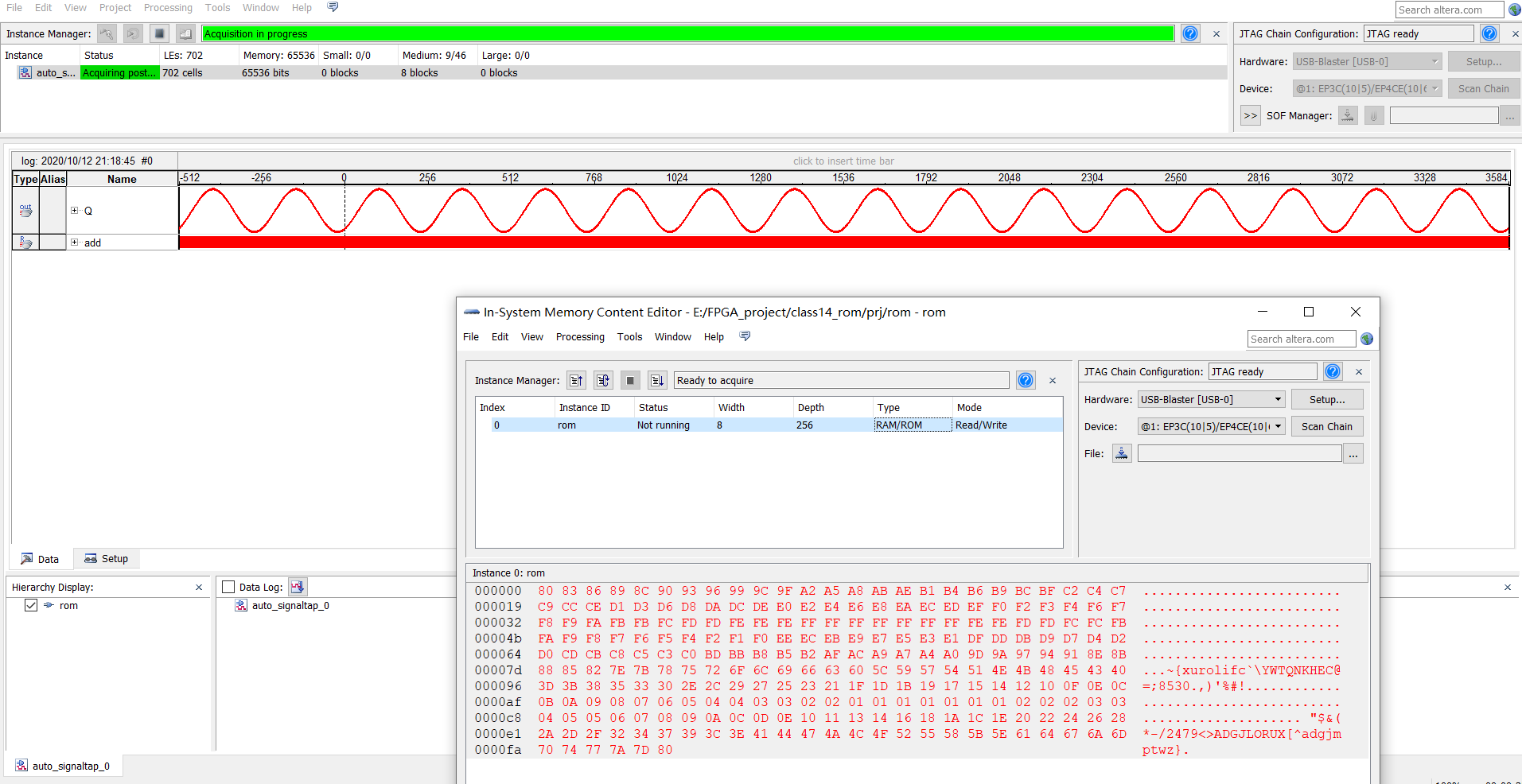 FPGA入门嵌入式块ram使用rom_sin3e软件-CSDN博客