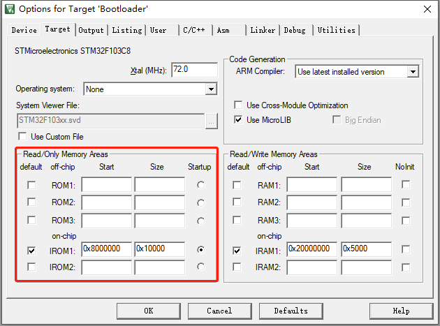 在STM32F103C8上实现一个简单的bootloader_stm32f103c8t6 bootloader启动地址从任意地址启动-CSDN博客