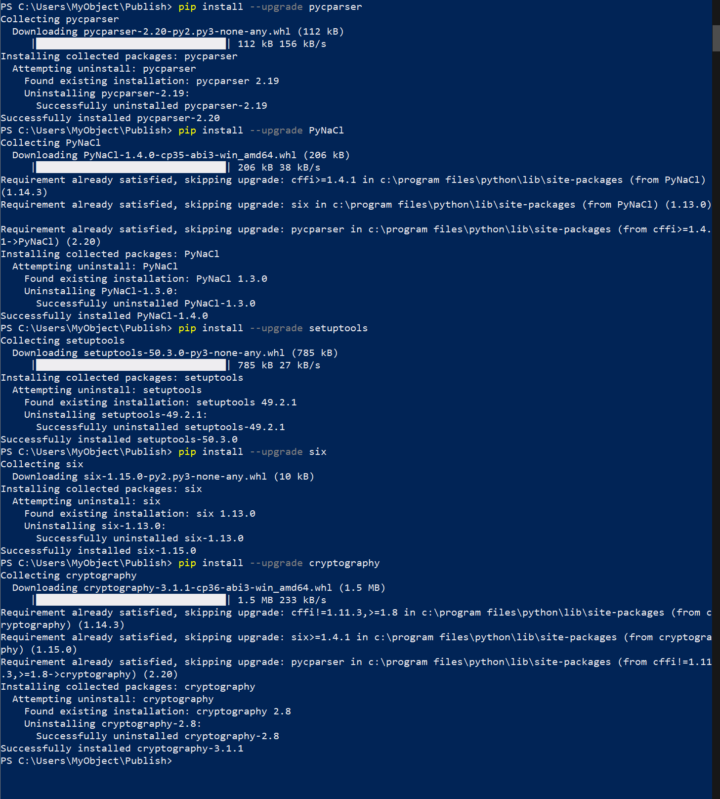 记录一下升级Python3.9.0后 cannot import name ‘_bcrypt‘ from partially initialized module ‘bcrypt‘的问题 ...