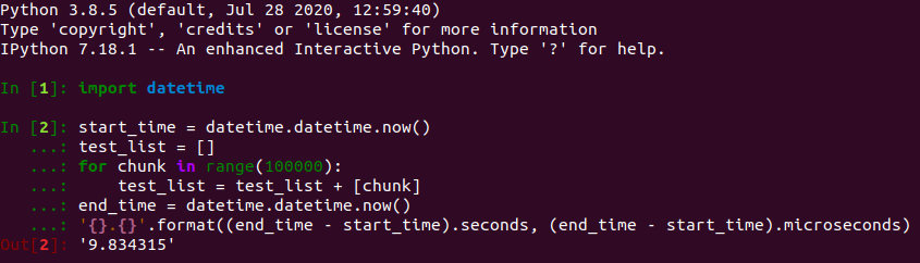 Python中使用extend方法和‘+‘方式拼接大量list的时间对比_python列表+和extend哪个快-CSDN博客