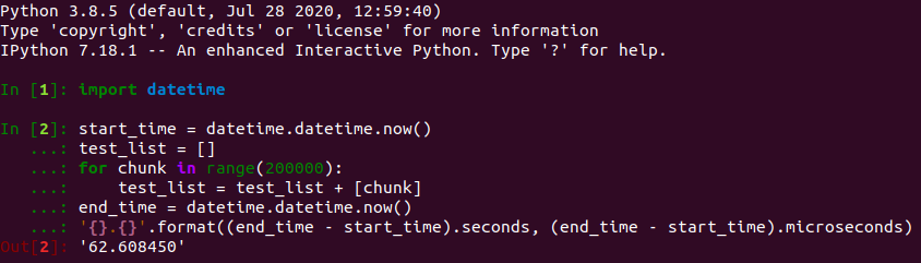Python中使用extend方法和‘+‘方式拼接大量list的时间对比_python列表+和extend哪个快-CSDN博客