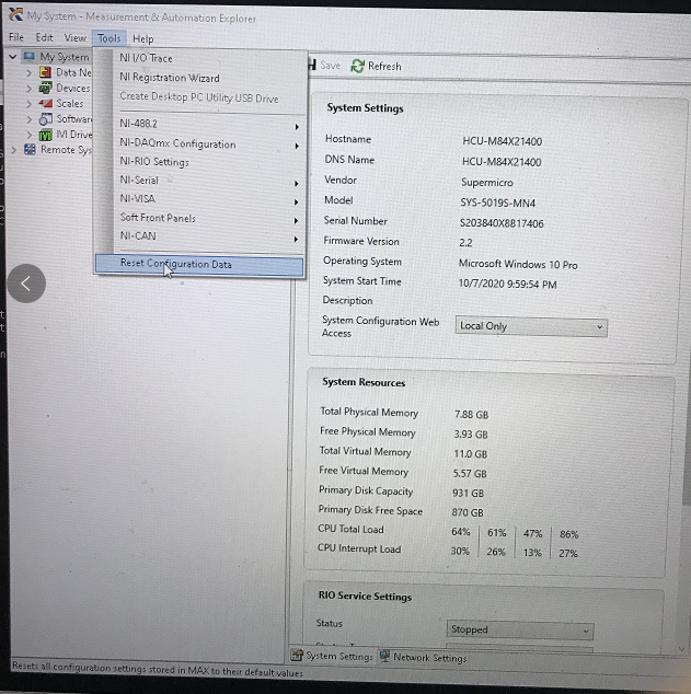 LabVIEW:NI MAX一直卡在启动界面的解决方法_ni max is port connected-CSDN博客