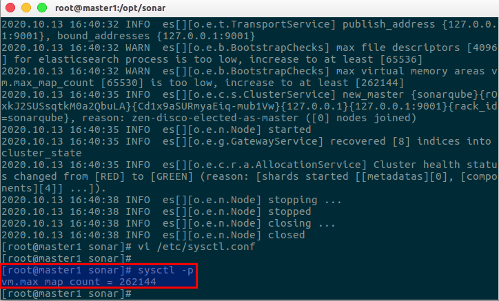 sonarqube启动报错解决办法：Process exited with exit value [es]: 143_sonarqube process exited with exit ...