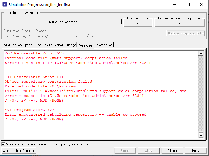 OPNET使用问题汇总（持续更新...）_opnet object repository construction failed-CSDN博客