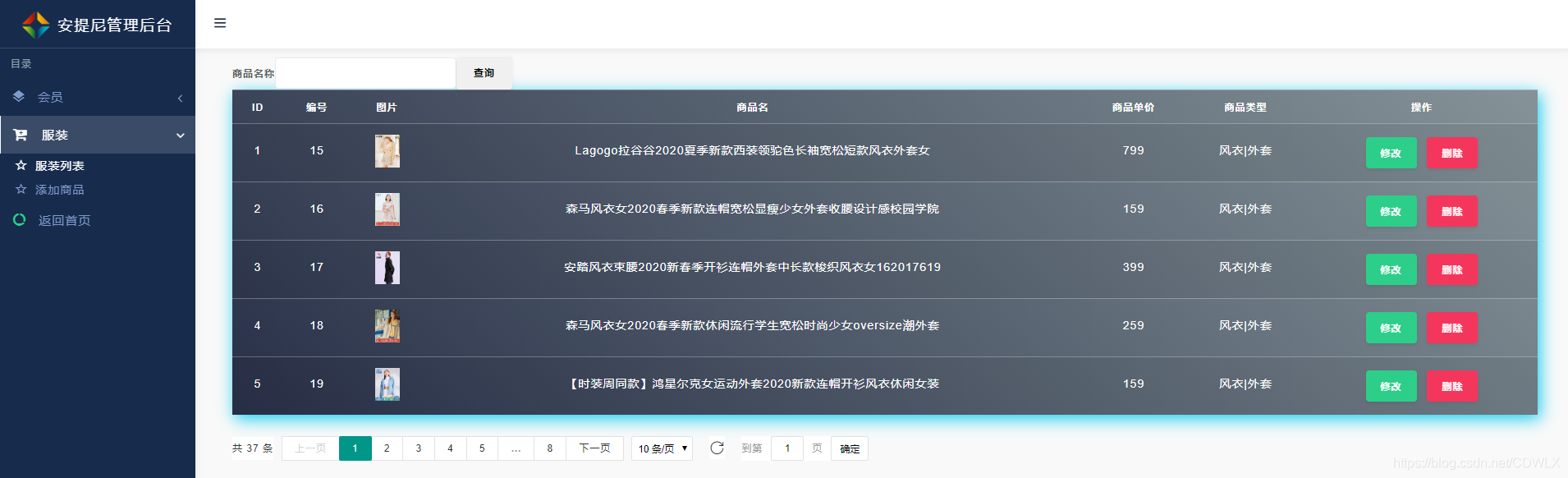 基于spring Springmvc Mybatis开发服装商城系统(maven项目) 基于springmvc Mybatis的服装专卖店网站 Csdn博客