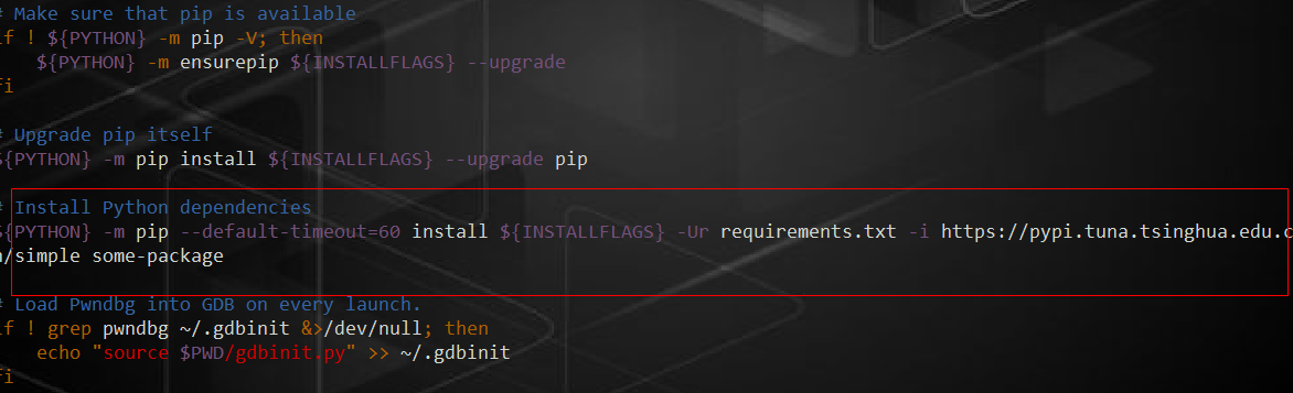 Ubuntu安装pwndbg超时处理（ Read timed out）_pwndbg setup 慢-CSDN博客