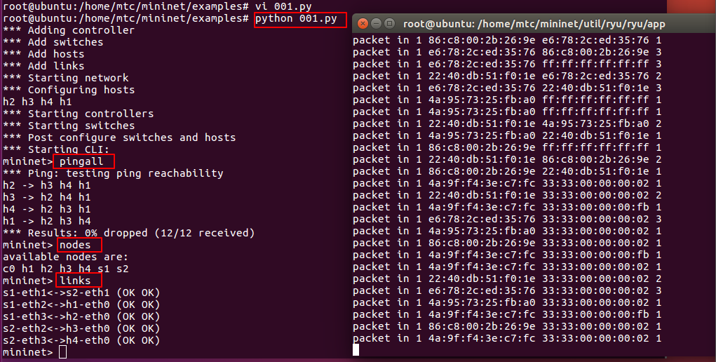 Mininet创建网络拓扑_mininet创建拓扑-CSDN博客