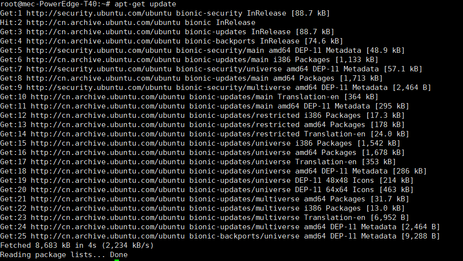 Err:1 http://security.ubuntu.com/ubuntu bionic-security InRelease Could not resolve ‘security ...