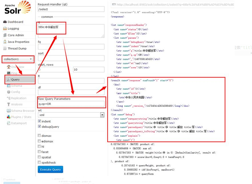 Solr Admin控制台操作使用总结收藏_solr admin 设置返回score-CSDN博客