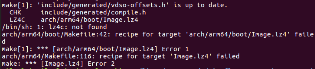 编译Kernel 报错：[arch/arm64/boot/Image.lz4] Error 1_gileslai-CSDN博客