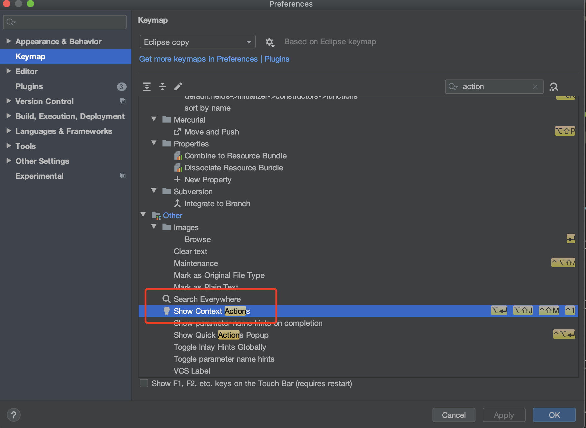 androidstudio 设置ctrl+1错误提示快捷键_android studio 的keymap中show context actions-CSDN博客