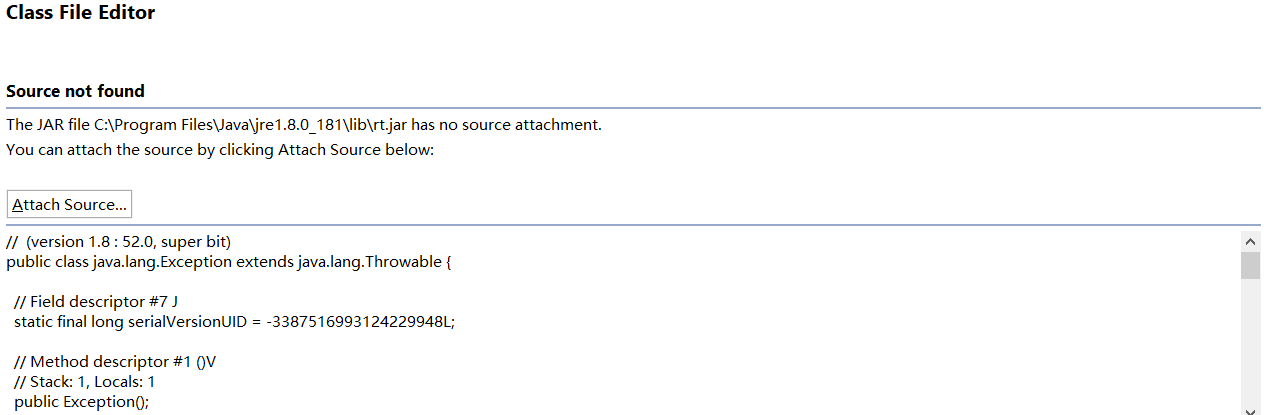 Eclipse cannot open the class file under the lang package and an error "Failed to create the ...