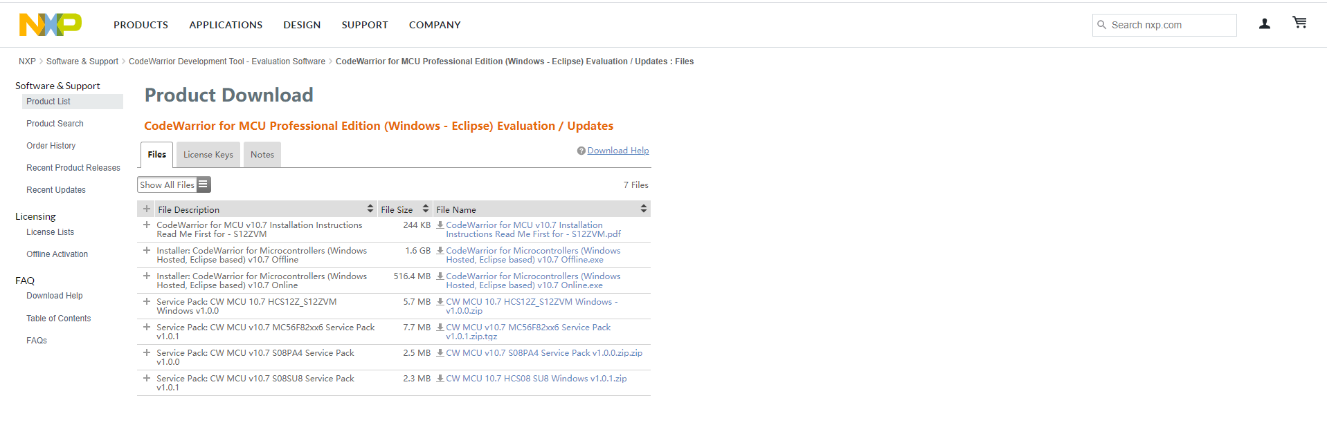 嵌入式单片机开发软件CodeWarrior的下载和安装过程。_codewarrior下载-CSDN博客