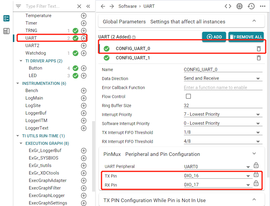 TI BLE serial port (UART) - Programmer Sought