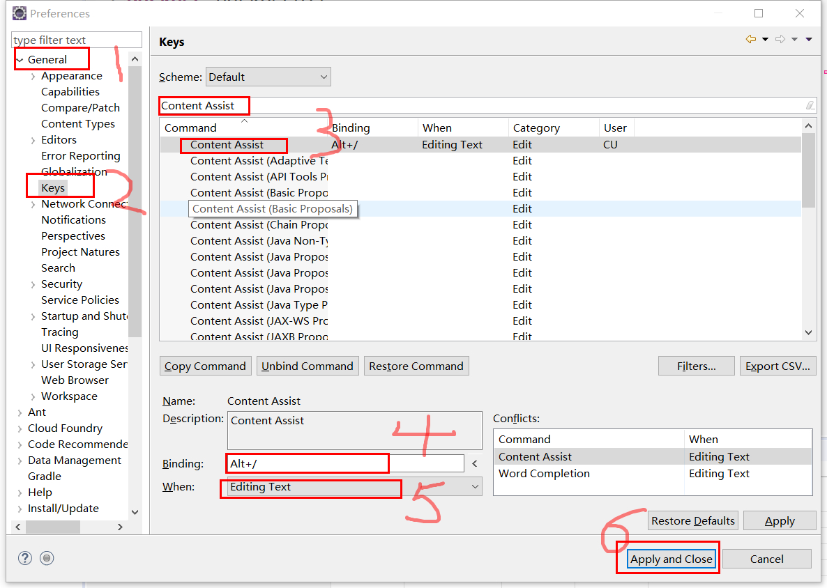 eclipse提示快捷键（alt+/）不起作用+设置自动提示_ecplise 代码自动提示快捷键不生效-CSDN博客