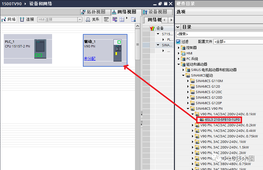 S7-1500连接 V90 PN 实现运动控制_hsp0185 sinamics v90pnv1.0-CSDN博客